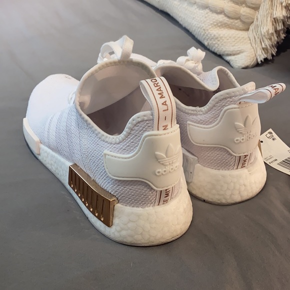 adidas | Shoes | Adidas Womens White Copper Metallic Sneakers | Poshmark